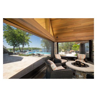 Phantom Clear Vinyl with Motorized Screens - Craftsman - Patio ...