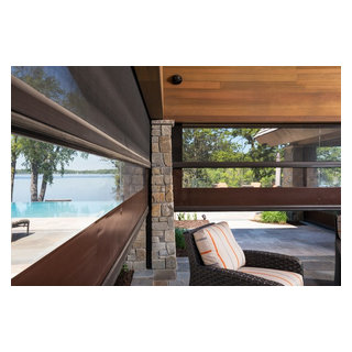 Phantom Clear Vinyl with Motorized Screens - Craftsman - Patio ...