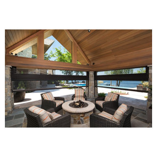 Phantom Clear Vinyl with Motorized Screens - Arts & Crafts - Patio ...