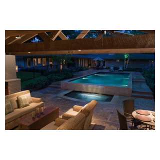 Pool house - Contemporary - Patio - Houston - by Exterior Worlds ...