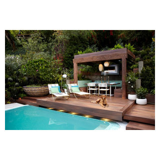 PRIVATE RESIDENCE 3 - Tropical - Patio - Los Angeles - by JAMIE DURIE ...