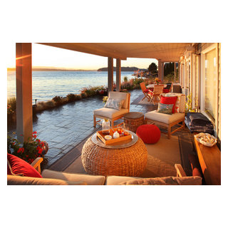 Puget Sound Outdoor Resort Living - Beach Style - Patio - Seattle - by ...