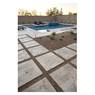 QDI Noce Travertine Pavers - Contemporary - Patio - Phoenix - by ...