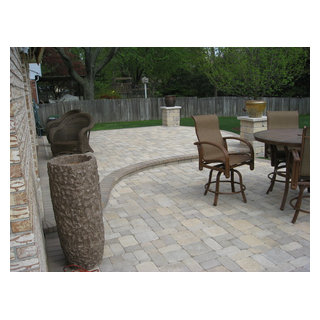 raised patios - Patio - Detroit - by Apex Landscape and Brick Services ...