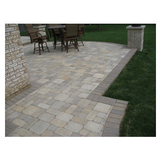 raised patios - Traditional - Patio - Detroit - by Apex Landscape and ...