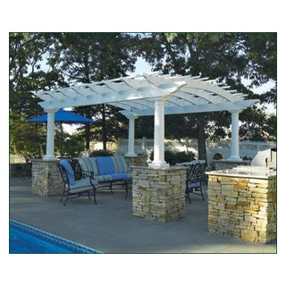Raised Pergola - Traditional - Patio - Boston - by Walpole Outdoors | Houzz