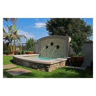 Outdoor-Custom-Water-Feature-Design-VDG - Traditional - Patio - San ...