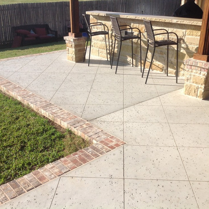 Salt Finish Concrete Patio - Photos & Ideas | Houzz