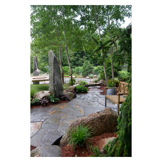 Rustic Fieldstone Patio Oasis - Rustic - Patio - Boston - by Hillside ...