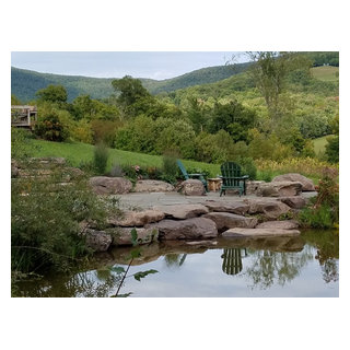 Rustic Getaway Patio and Pond - Rustic - Patio - New York - by Zone4 ...