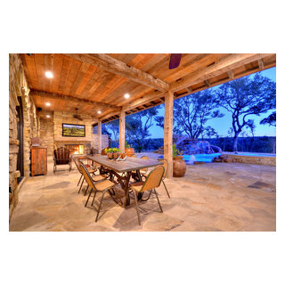 Rustic Ranch Combines Old and New - Rustic - Patio - Austin - by By ...