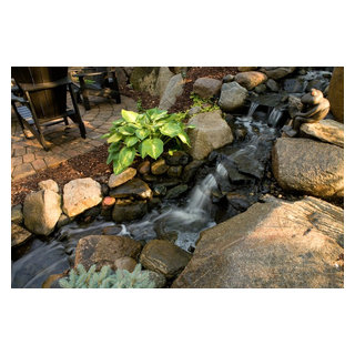 Rustic Water Feature - Traditional - Patio - Minneapolis - by Magnolia ...