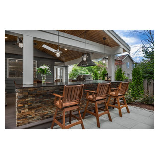 Sammamish Outdoor Living and Backyard Makeover - Transitional - Patio ...