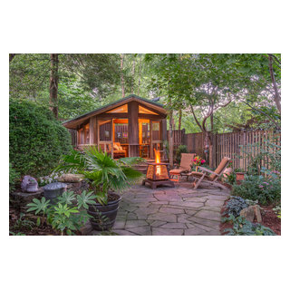Screened Pavilion Retreat - Rustic - Patio - DC Metro - by GreenHeart ...