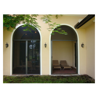 Sliding Glass Door Screens - Classique Chic - Terrasse et Patio - Miami ...