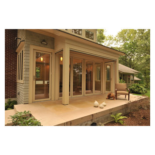Solar glass wall mode -- Passive Solar Addition - Transitional - Patio ...