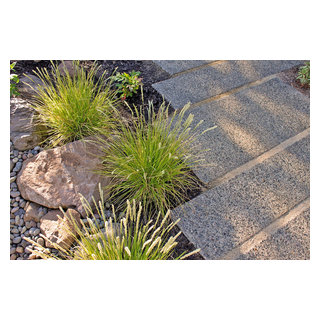 Staggered Exposed Aggregate Pathway - Contemporary - Patio - Other - by ...