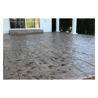 Stamped Concrete Driveway - Overlay - Traditional - Patio - St Louis - by Decorative Concrete ...