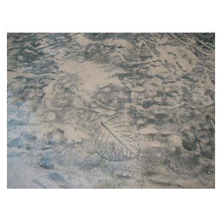 Stamped Concrete Fossil Inlay - Patio - Seattle - by User | Houzz