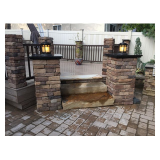 Stone columns - Patio - New York - by Wagner Construction Services Inc ...