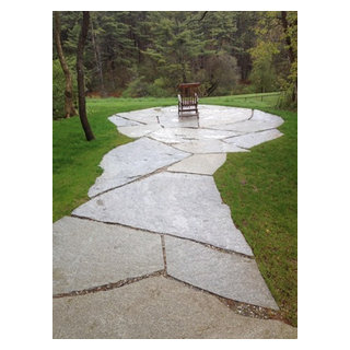 Stone Landings/Seating Areas - Traditional - Patio - Portland Maine ...