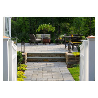 Stone Raised Patio Project in Basking Ridge, New Jersey - Traditional ...