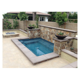 Stone work - Transitional - Pool - Orange County - by Creekside Pool ...