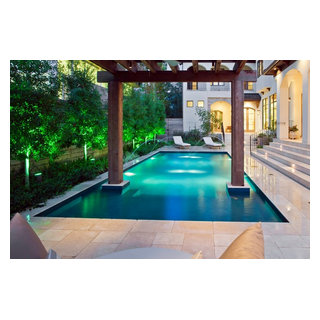 Swimming Pool and Landscape Design Bellaire - Mediterranean - Pool ...