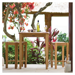 Teak Dining Table (Small Gathering Table) - Traditional - Patio ...