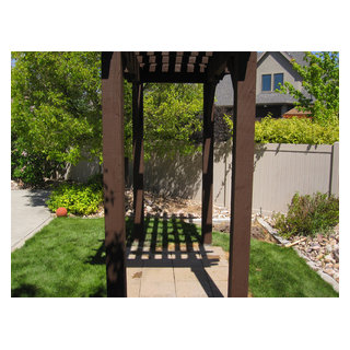 Timber Frame Garden Arbor - Traditional - Patio - Salt Lake City - by ...