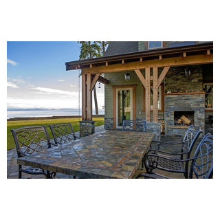 Timber frame Verandah - Rustic - Patio - Vancouver - by ...