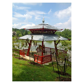 Timber Framed Pagoda - Asian - Patio - Philadelphia - by Hugh Lofting ...