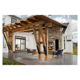 Timberframe Patio Cover - Farmhouse - Patio - Other - by State College ...