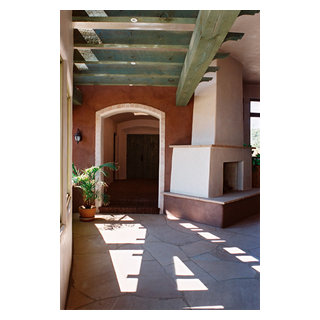 Traditional Santa Fe Style Home - Southwestern - Patio - Albuquerque ...