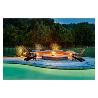 Traditional Style Fire Feature - Traditional - Patio - Orange County ...
