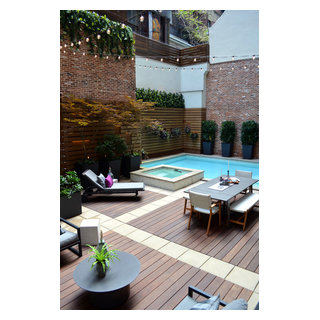 Tribeca Pool Garden - Contemporary - Patio - New York - by Jeffrey Erb ...