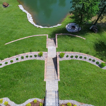 Two Tier Retaining Wall - Photos & Ideas | Houzz