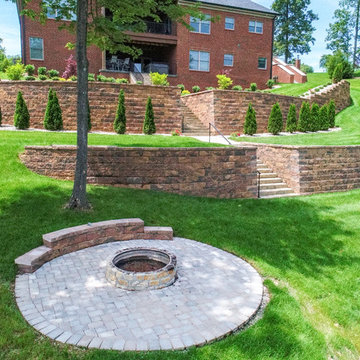 Two Tier Retaining Wall - Photos & Ideas | Houzz