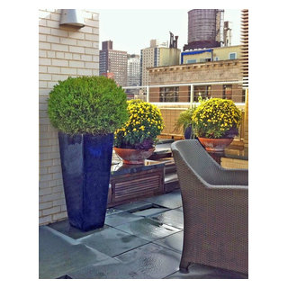 UES Terrace Design: Roof Garden, Bluestone Paver Patio, Deck, Planter ...