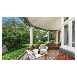 Verandah with tesselated tile - Classique - Terrasse et Patio - Sydney ...