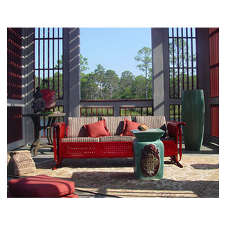 Watercolor, Florida Japanese dock styled for Coastal Living magazine ...