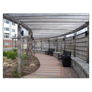 Western Red Cedar Radius Pergola - Classique - Terrasse et Patio ...
