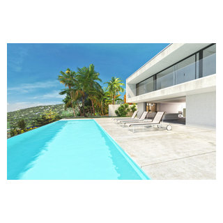 Piscina color verde caribe RENOLIT ALKORPLAN2000 - Contemporary - Pool ...
