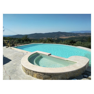 Piscina panoramica a Piegaro - Contemporary - Pool - Other - by Gobbini ...