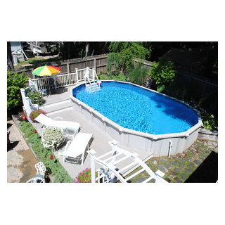 15x26 above ground pool - Pool - New York - by Brothers 3 Pools | Houzz