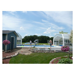 20' x 40' Pool with Retractable Roof / Structure - Pool - Milwaukee ...