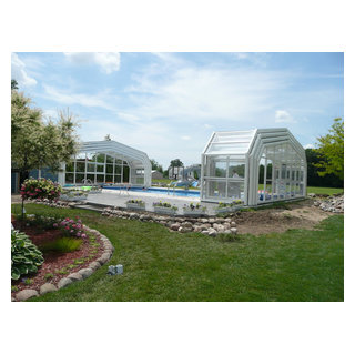 20' x 40' Pool with Retractable Roof / Structure - Pool - Milwaukee ...