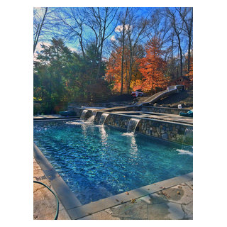 50 Foot Custom Waterslide - Westport - Pool - New York - by Swimm Pools ...