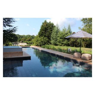 A Modern, Rustic Outdoor Living Space - Rustic - Pool - Atlanta - by ...