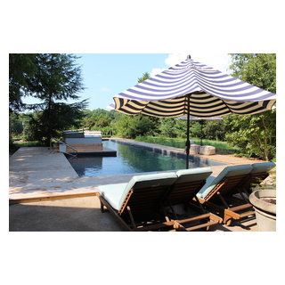 A Modern, Rustic Outdoor Living Space - Rustic - Pool - Atlanta - by ...